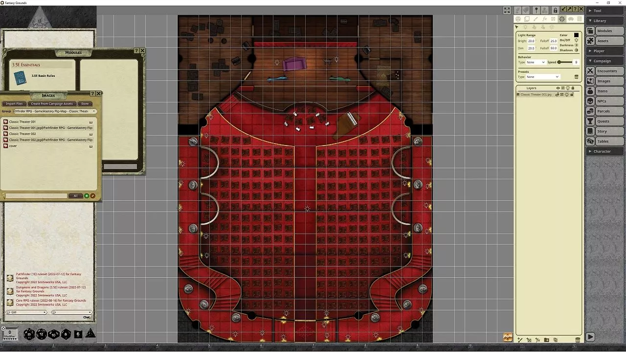 Pathfinder RPG - Pathfinder Flip-Mat - Classic Theater for Fantasy Grounds