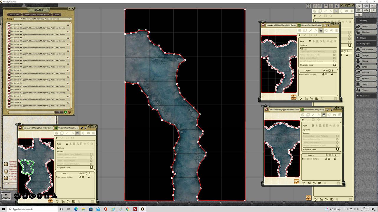 Pathfinder RPG - GameMastery Map Pack: Ice Cavern for Fantasy Grounds