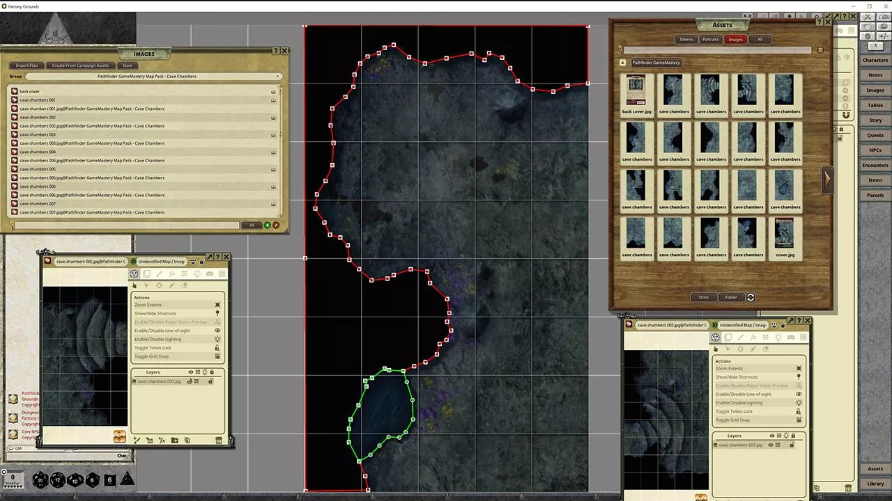 Pathfinder RPG - GameMastery Map Pack: Cave Chambers for Fantasy Grounds