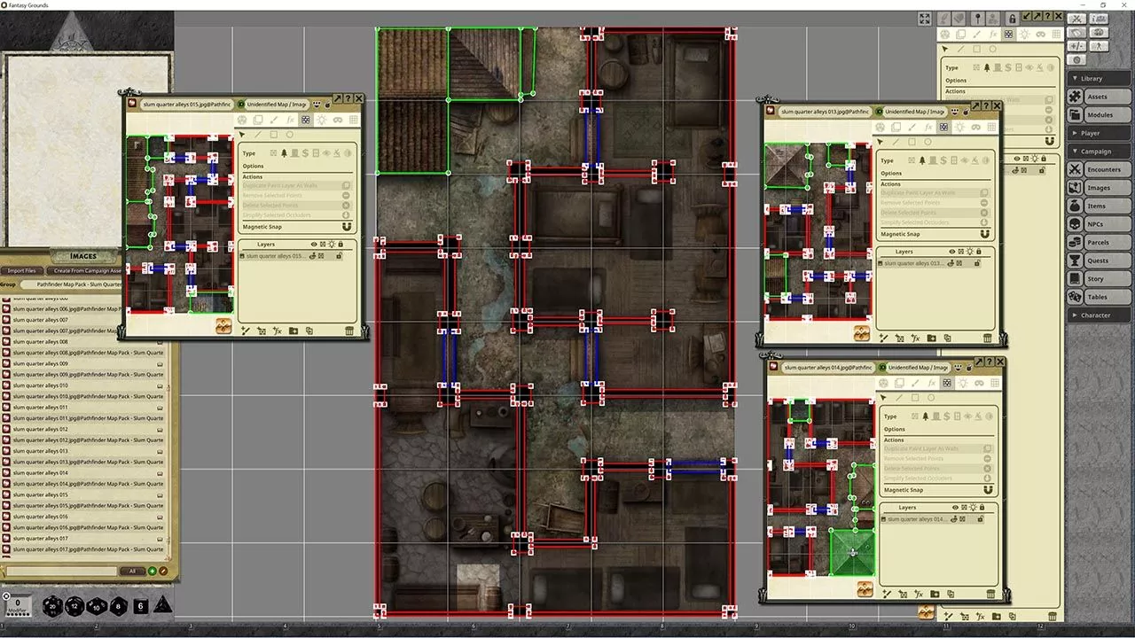 Pathfinder RPG - Map Pack - Slum Quarter Alleys for Fantasy Grounds