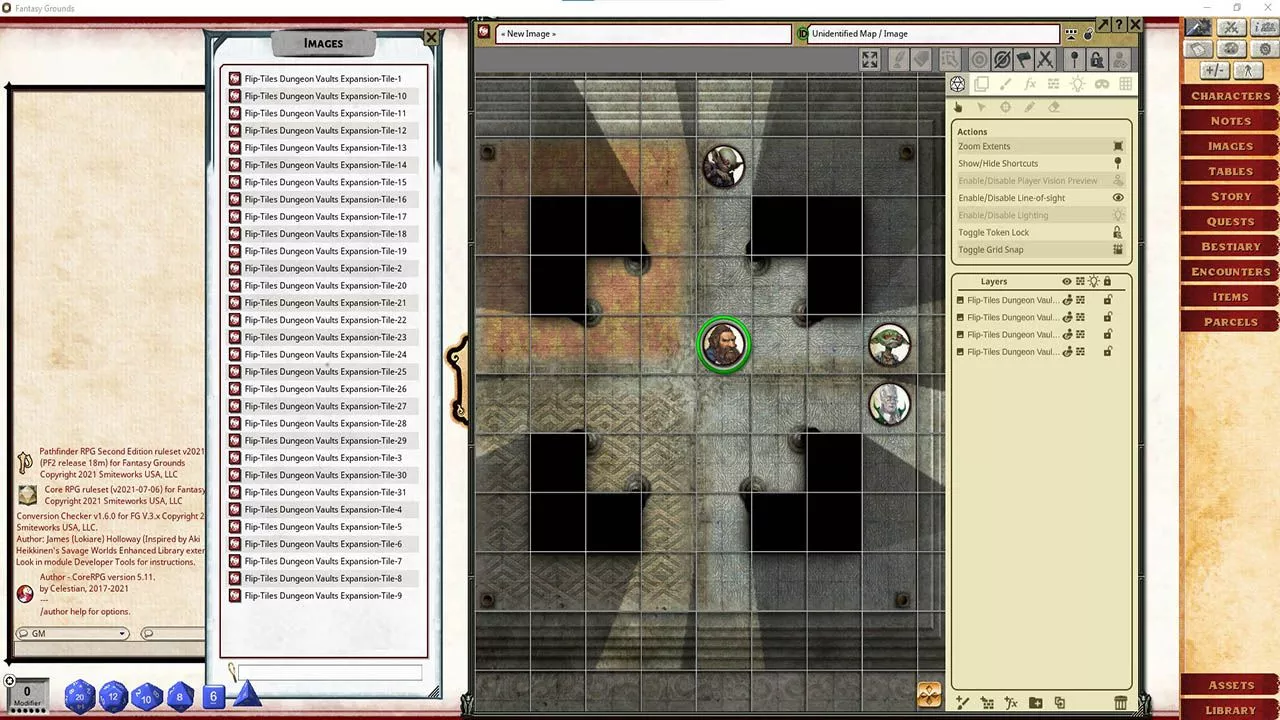 Pathfinder RPG - Dungeon Vaults Expansion for Fantasy Grounds