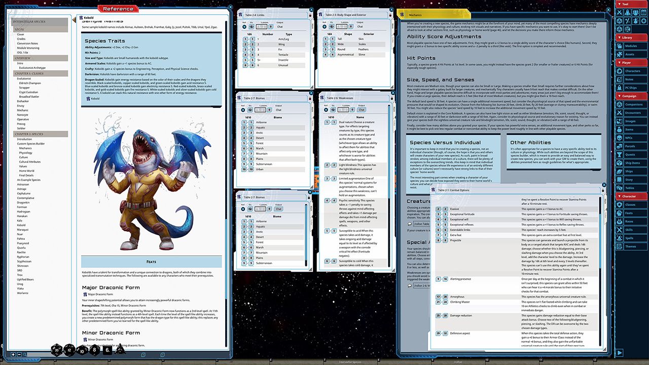 Starfinder RPG - Interstellar Species for Fantasy Grounds
