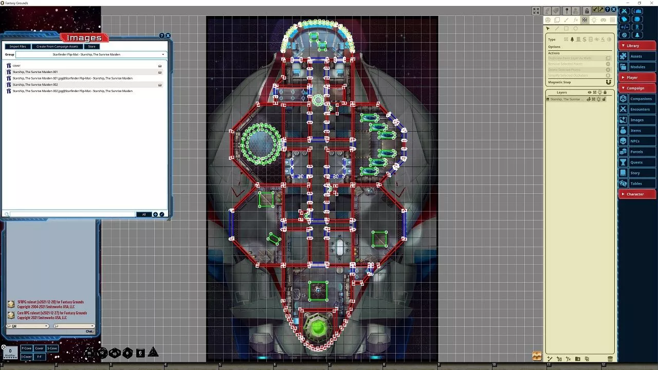 Starfinder RPG - Flip-Mat - Starship, The Sunrise Maiden for Fantasy ...
