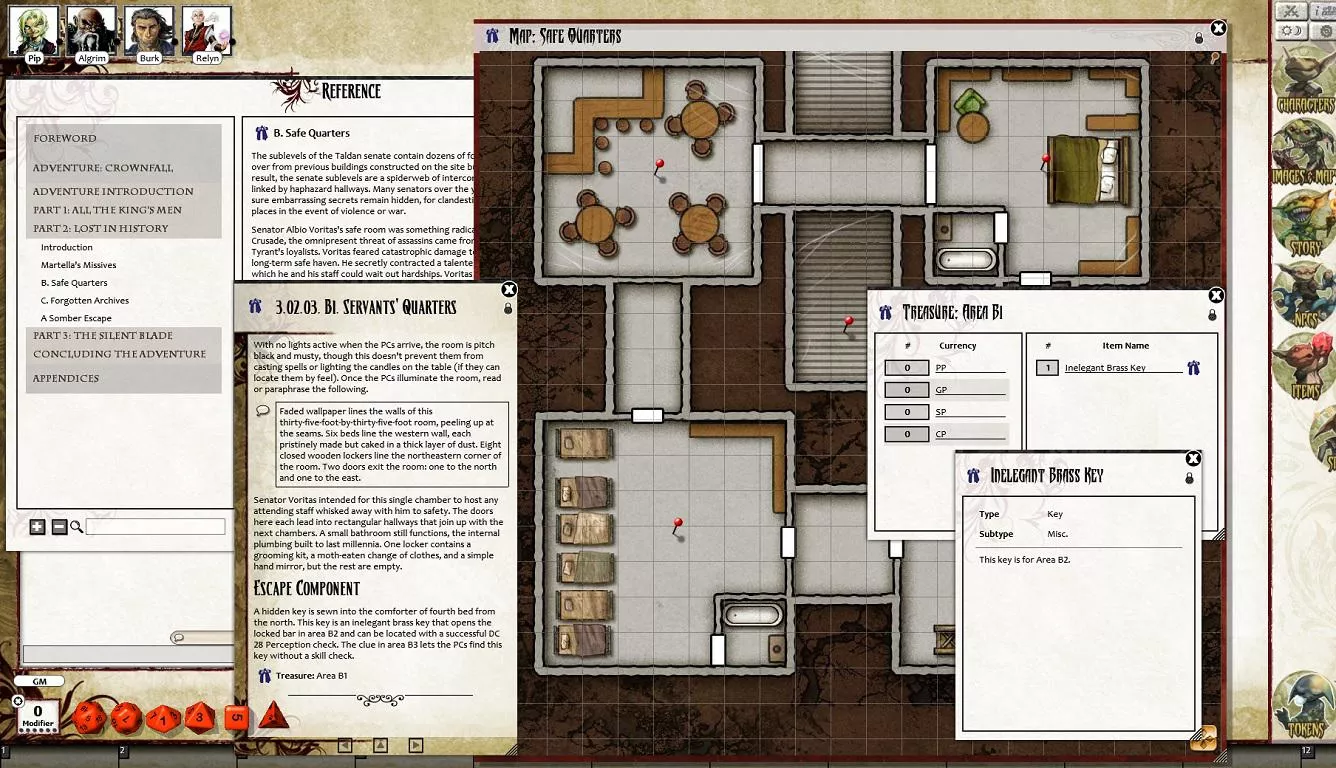 Pathfinder RPG - War for the Crown AP 1: Crownfall for Fantasy Grounds