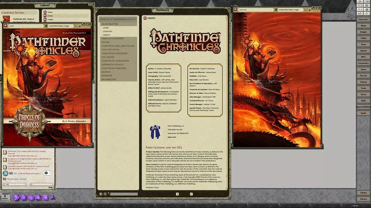 Pathfinder RPG - Chronicles: Book of the Damned - Volume 1: Princes of ...