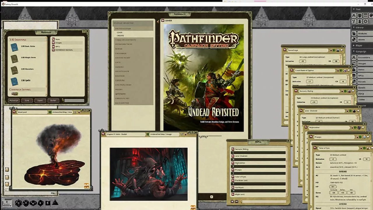 Pathfinder RPG -Campaign Setting: Undead Revisited for Fantasy Grounds