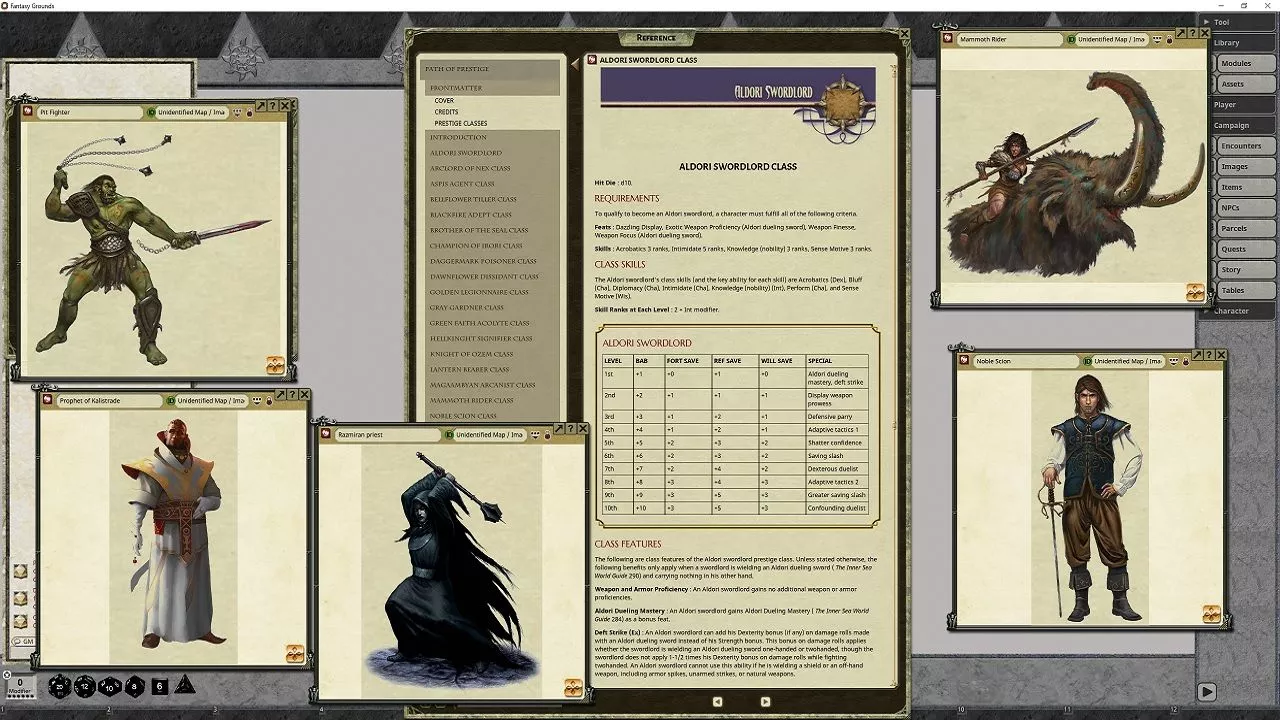 Pathfinder RPG - Campaign Setting: Paths of Prestige for Fantasy Grounds