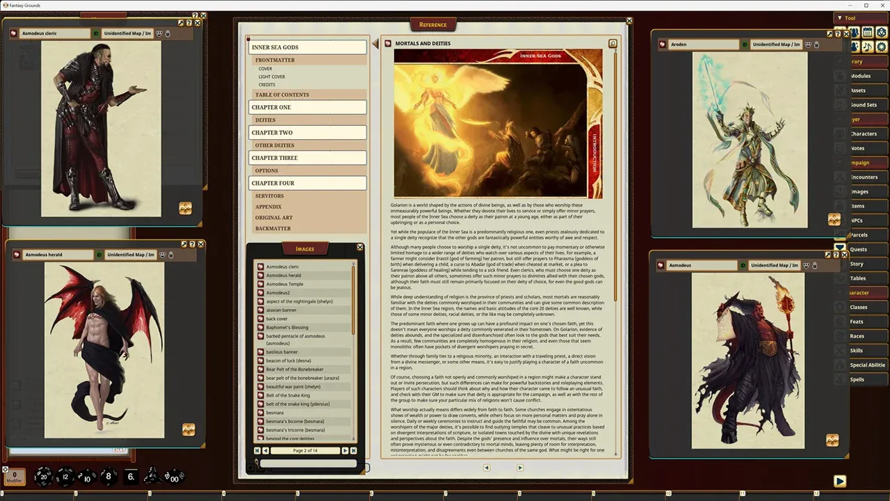 Pathfinder RPG - Campaign Setting: Inner Sea Gods for Fantasy Grounds