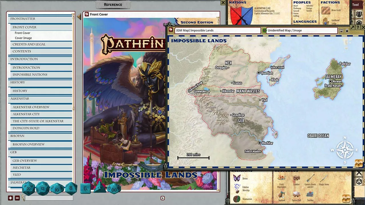 Pathfinder 2 RPG - Lost Omens: Impossible Lands for Fantasy Grounds