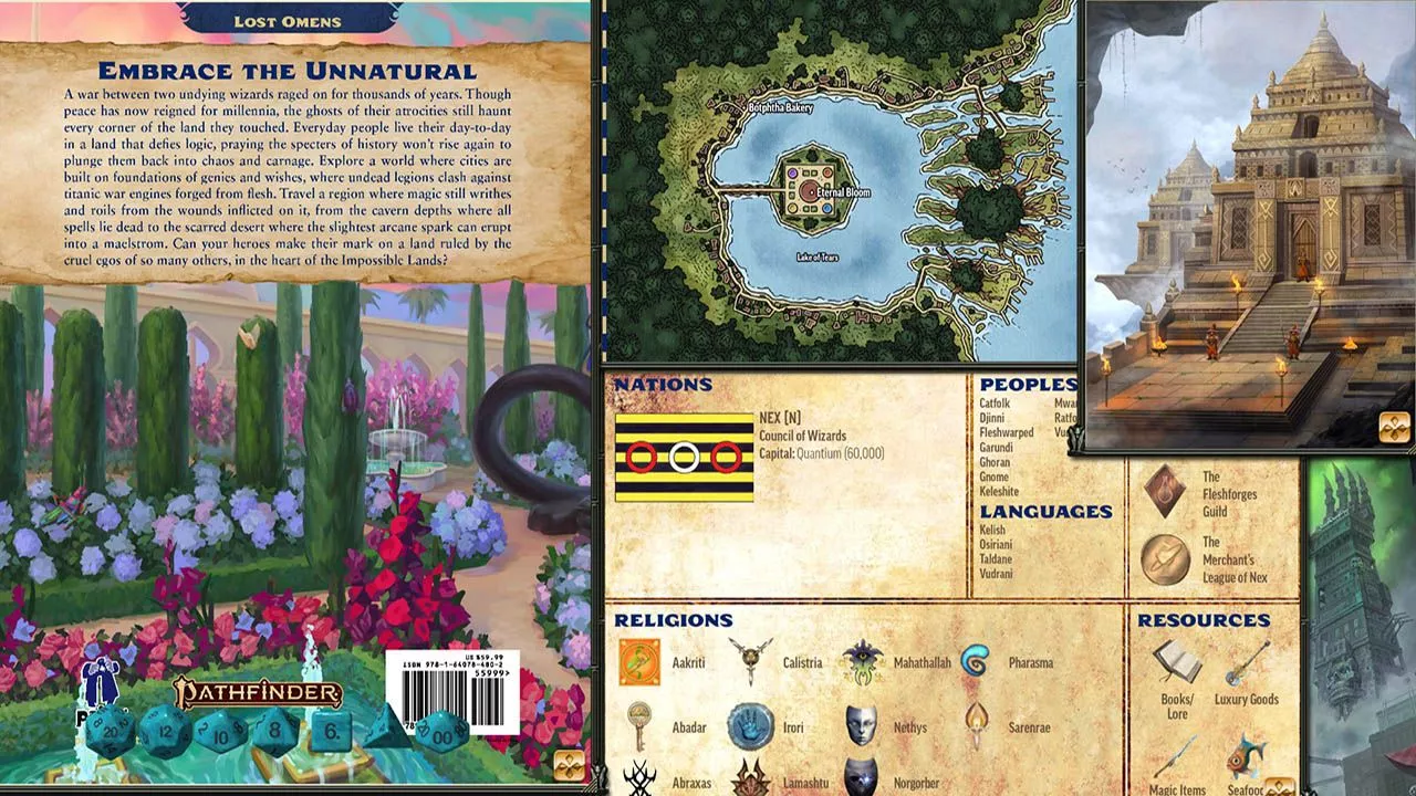 Pathfinder 2 RPG - Lost Omens: Impossible Lands for Fantasy Grounds