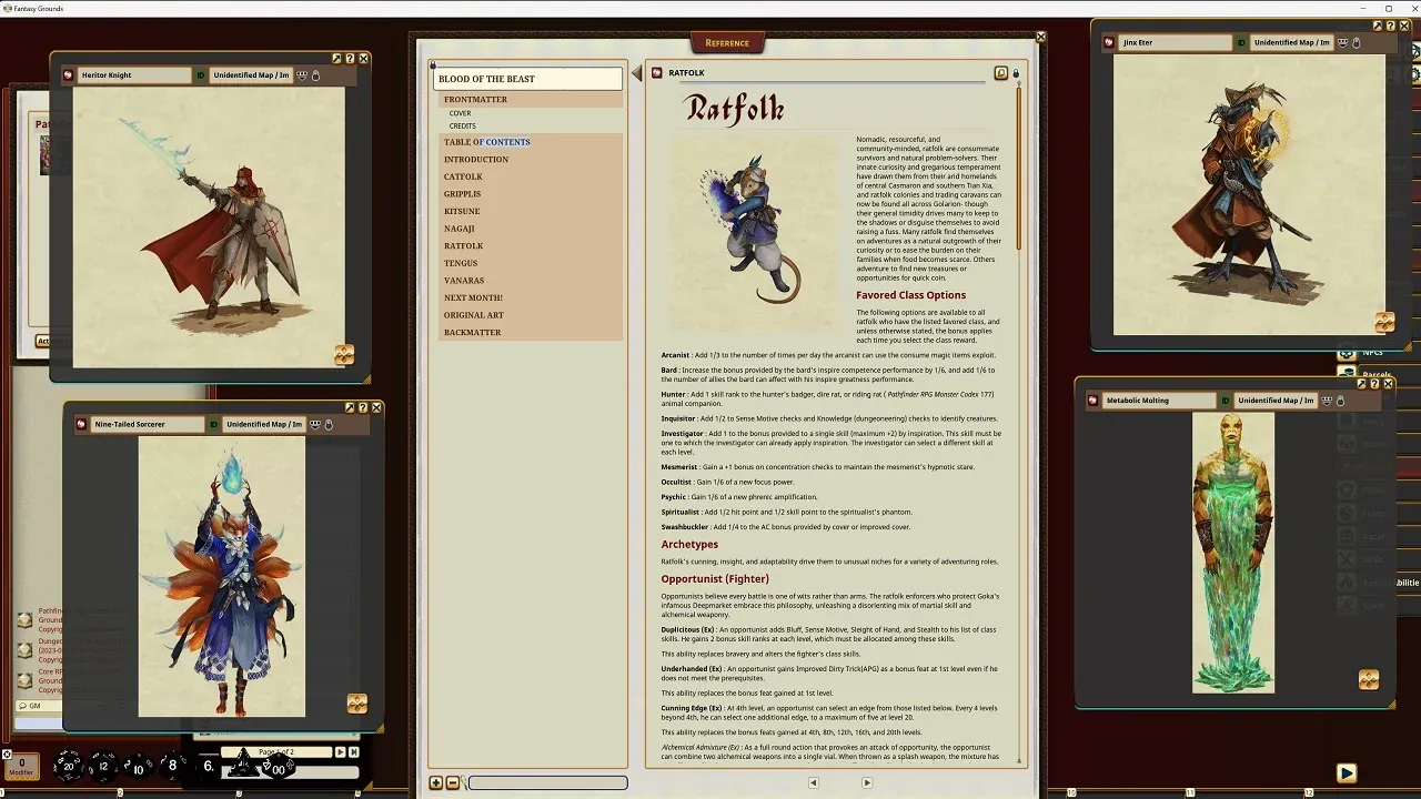 Pathfinder RPG - Pathfinder Companion: Blood of the Beast for Fantasy ...