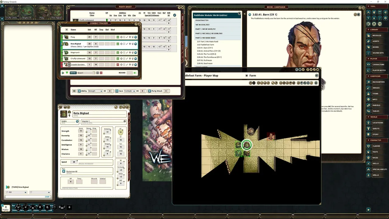 Pathfinder RPG - Pathfinder Module: We B4 Goblins! for Fantasy Grounds