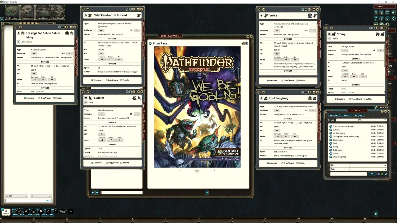 Pathfinder RPG - Pathfinder Module: We Be Goblins! for Fantasy Grounds