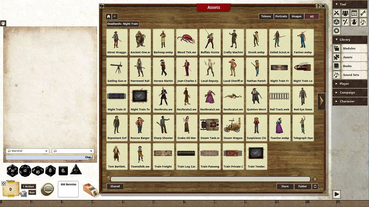Deadlands Night Train 25th Anniversary for Fantasy Grounds