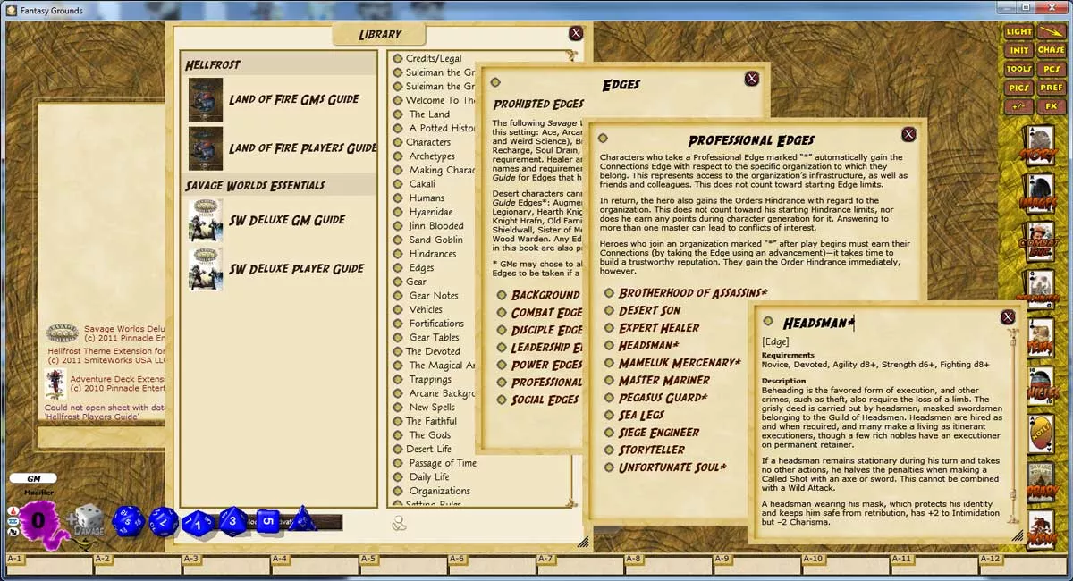 Hellfrost Land of Fire for Fantasy Grounds