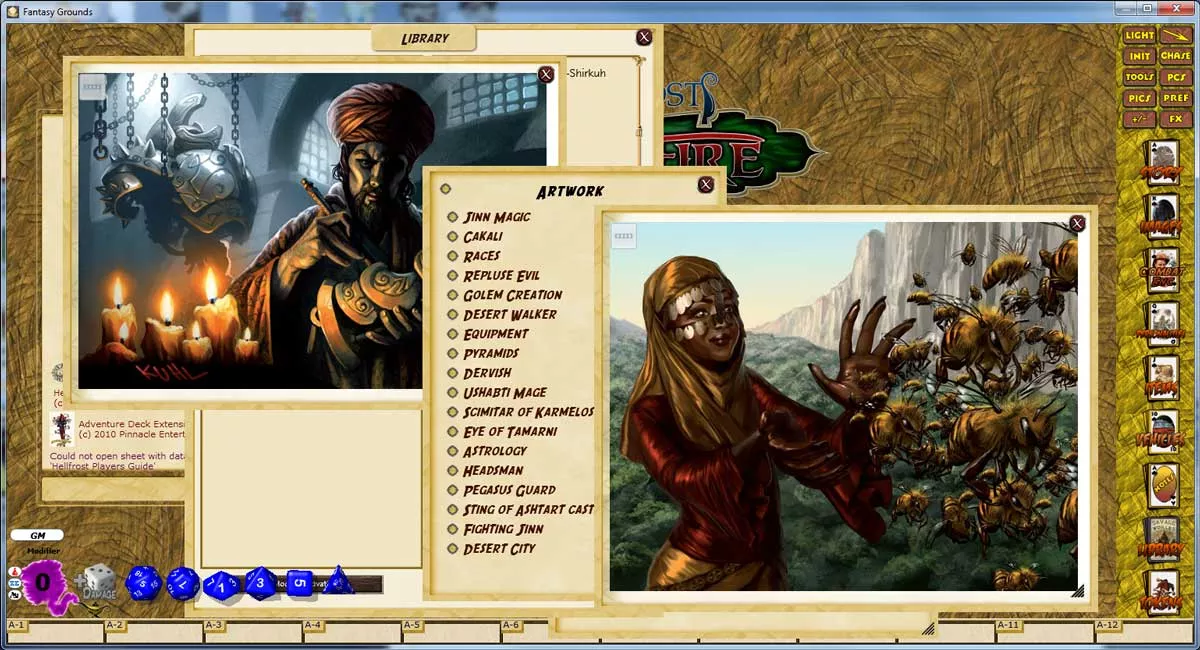 Hellfrost Land of Fire for Fantasy Grounds