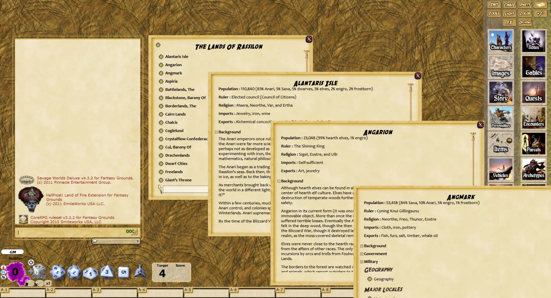 Hellfrost Gazetteer for Fantasy Grounds