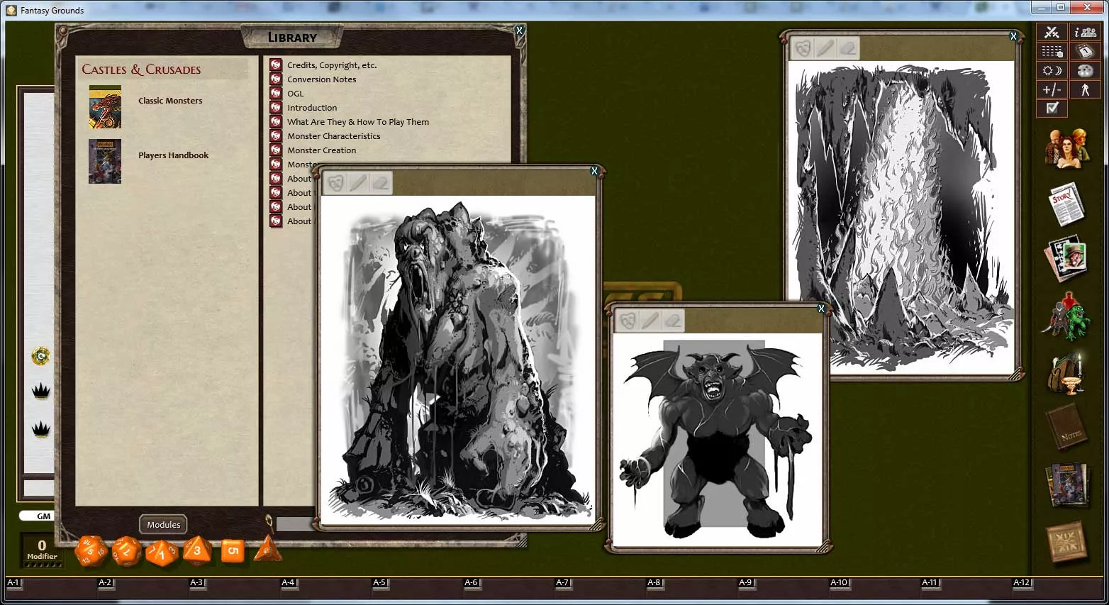 Classic Monsters for Fantasy Grounds