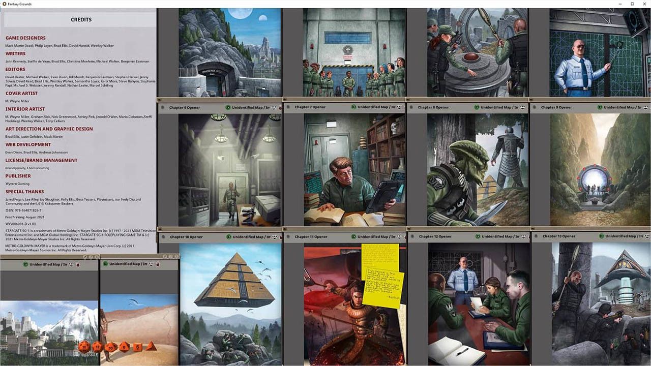 Stargate SG-1 Roleplaying Game Ruleset for Fantasy Grounds
