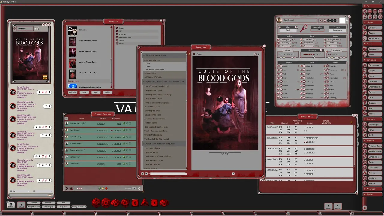 Vampire: The Masquerade 5th Edition Cults of the Blood Gods for Fantasy ...