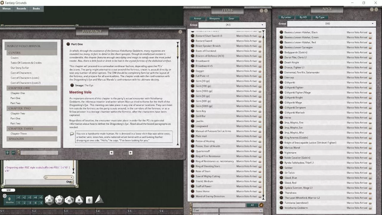 D&D Classics: Marco Volo: Arrival (2E) for Fantasy Grounds