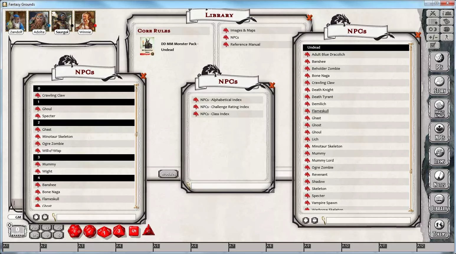 D&D Monster Pack - Undead for Fantasy Grounds