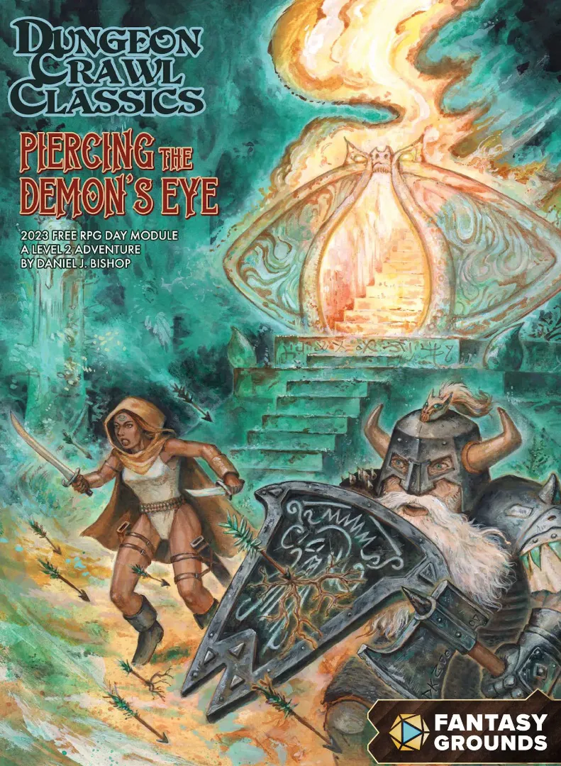 DCC RPG: Piercing the Demon's Eye - Free RPG Day 2023 for Fantasy Grounds