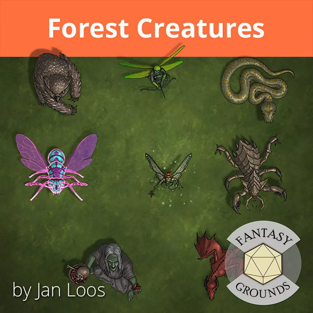 Jans Token Pack 26 - Forest Creatures for Fantasy Grounds