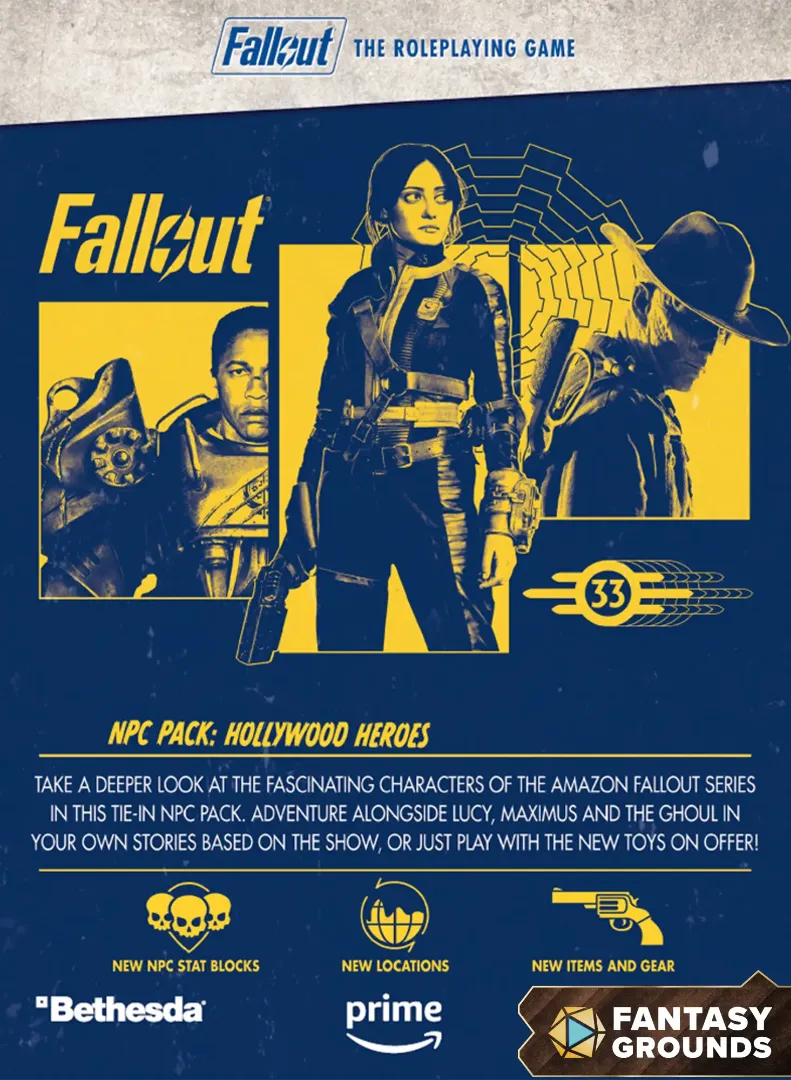 Fallout RPG - NPC Pack - Hollywood Heroes for Fantasy Grounds